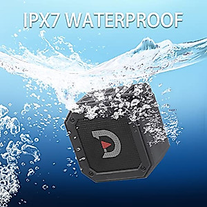 ACHIX Bluetooth Speaker for Golf Cart, Magnetic Portable Wireless Speaker with Loud Stereo Sound Bass Boost 20 Hours Play IPX7 Waterproof, TWS & SD Card Function(with Storage Case, Black)