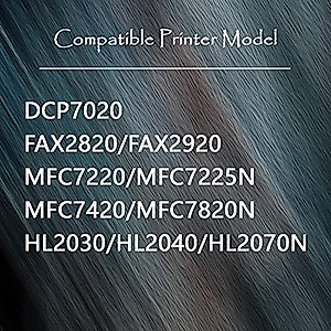 TG Imaging (Drum Only) Compatible DR-350 Drum Unit Replacement for Brother DR350 Drum Unit (1xDrum) for HL-2030R HL-2040N DCP-7020 DCP-7025 MFC-7225N MFC-7420 MFC-7820D Toner Printer