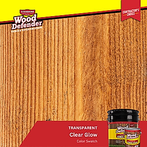 Wood Defender Transparent Fence Stain Clear Glow 5-Gallon