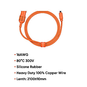 Jackery 12V Automobile Lead-Acid Battery Charging Cable, Cigarette Lighter Plug to Alligator Battery Clamps for Car Battery, for All Jackery Solar Generators Power Stations Except Explorer 160