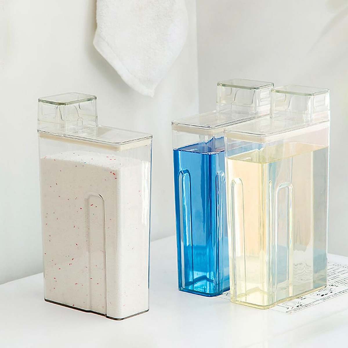 Alipis 2pcs Lotion Transparent Sub Bottle Refillable Containers Washing Powder Bucket Liquid Sub Bucket Laundry Soap Dispenser The Pet Dedicated Household Bucket