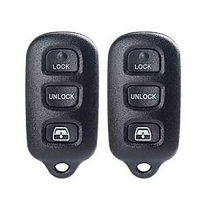 OCPTY 2 X Flip Key Entry Remote Control Key Fob Transmitter Replacement for Toyota 4Runner Sequoia HYQ1512P 4 Buttons 314.4Mhz