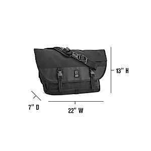 Chrome Citizen Messenger Satchel Bag Seat Belt Buckle 26 Liter Black