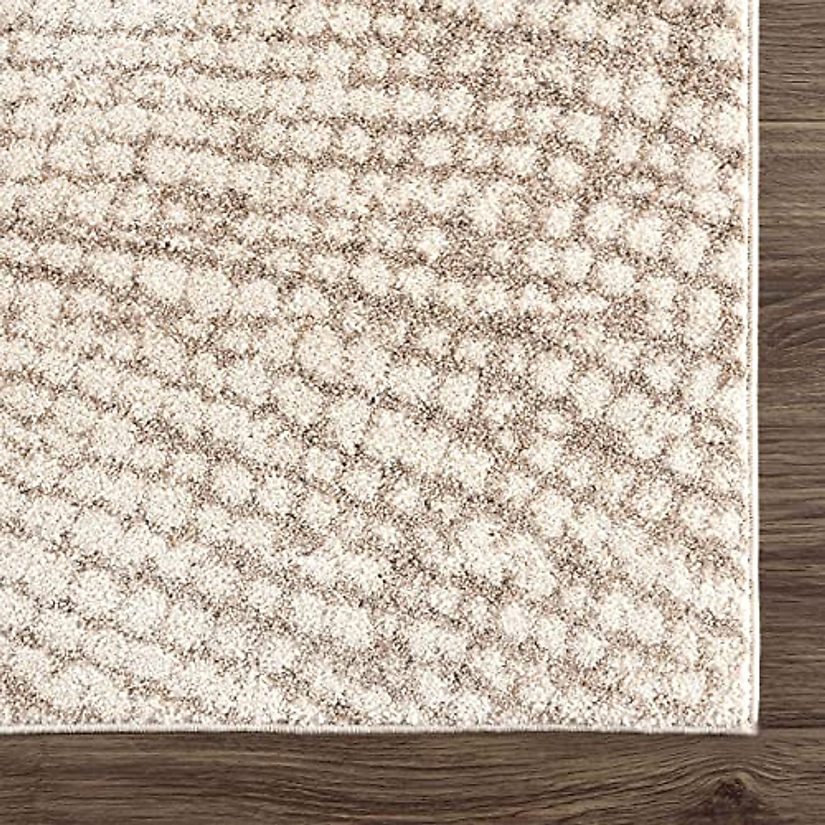 Abani Contemporary Design Beige & Cream 7'9" x 10'2" (8'x10') Area Rug Rugs - Unique Non-Shed Desert Folds Print Living Room Rug