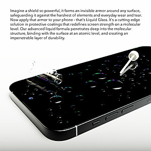 cellhelmet Liquid Glass Wipe On Nano Screen Protector | Universal Screen Protector for 4 Phones or 1 Tablet | Scratch and Shatter Protection | Made in USA