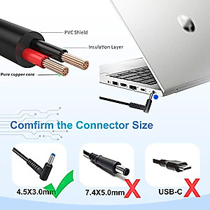 45W 65W Laptop Charger AC Adapter Power Suppy for HP 15-DA 15-DB 15-da0xxx 15-db0xxx 15-da0012dx 15-da0014dx 15-da0032wm 15-da0033wm 15-bd0005dx 15-bd0011dx 15-bd0015dx 15-bd0031nr 15-bd0047wm
