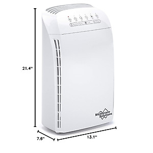 MSA3 Air Purifier for Home Large Room and Bedroom with H13 True HEPA Filter, 100% Ozone Free Air Cleaner for Smokers, Pet and Allergies Remove 99.97% Allergens, Dust, Odor, Smoke, Pollen