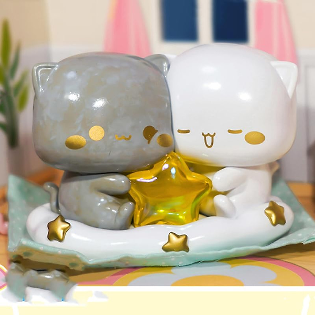 Mitao Cat Series 4 Blind Box Figures Action Random Popular Collection Cute Model Birthday Gift Guess Blind Bag Desktop Ornaments Doll（8 Pack）