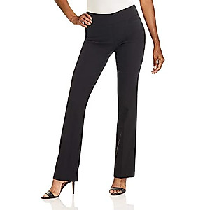 Rekucci Womens Ease into Comfort Bootcut Pants (Black, 10)