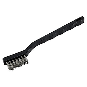 Hot Max 26209 7-1/4-Inch Toothbrush Style Wire Brush, Stainless Steel, Plastic Handle