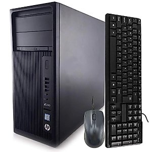 HP Z240 Tower Computer Desktop PC, Intel Core i5-6500 3.20GHz Processor, | 16GB Ram, 256GB SSD | HDMI, AMD Radeon RX-550 4GB Graphics, Wireless WiFi, Win 10 (Renewed)
