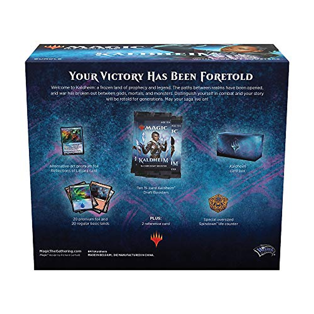 Magic The Gathering Kaldheim Bundle | 10 Draft Boosters (150 Magic Cards) + Accessories