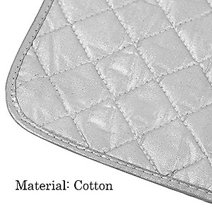 Ironing PadMat Iron Anywhere Portable Travel Ironing Blanket100%Cotton Quilted Protect Surfaces Weighted Corners Cover for Washer Dryer Table Top Countertop Small Ironing Board 18" x 31
