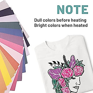 KASYU Infusible Ink Transfer Sheets Bundle for Cricut Mug Press, 12PCS Infusible Ink Sheets for Sublimation, 12x11.8Inch Solid Color Pre-Printed Sublimation Transfer Paper for Poly Fabric/Coaster