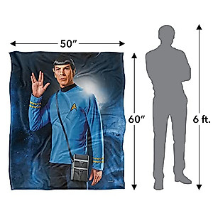 Star Trek Spock Officially Licensed Silky Touch Super Soft Throw Blanket 50" x 60"
