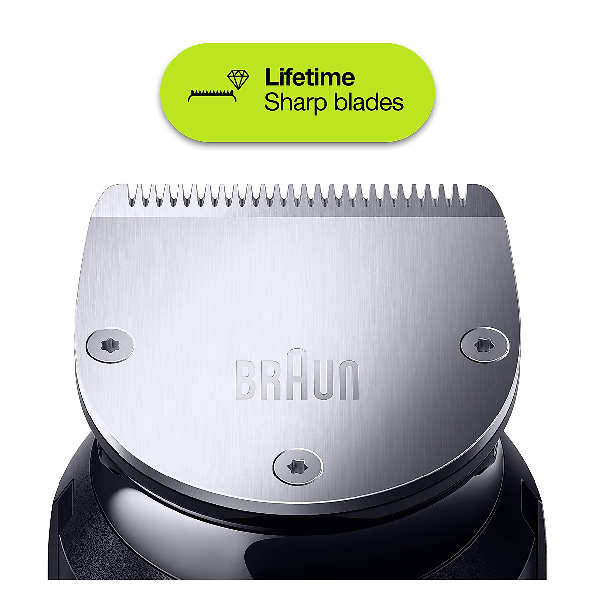 Braun BT 7240,Braun Beard Trimmer for Men BT7240, Cordless & Rechargeable Hair Clipper, Detail Trimmer, Mini Foil Shaver with Gillette ProGlide Razor, Black/Silver Metal, Black/Silver Metal,