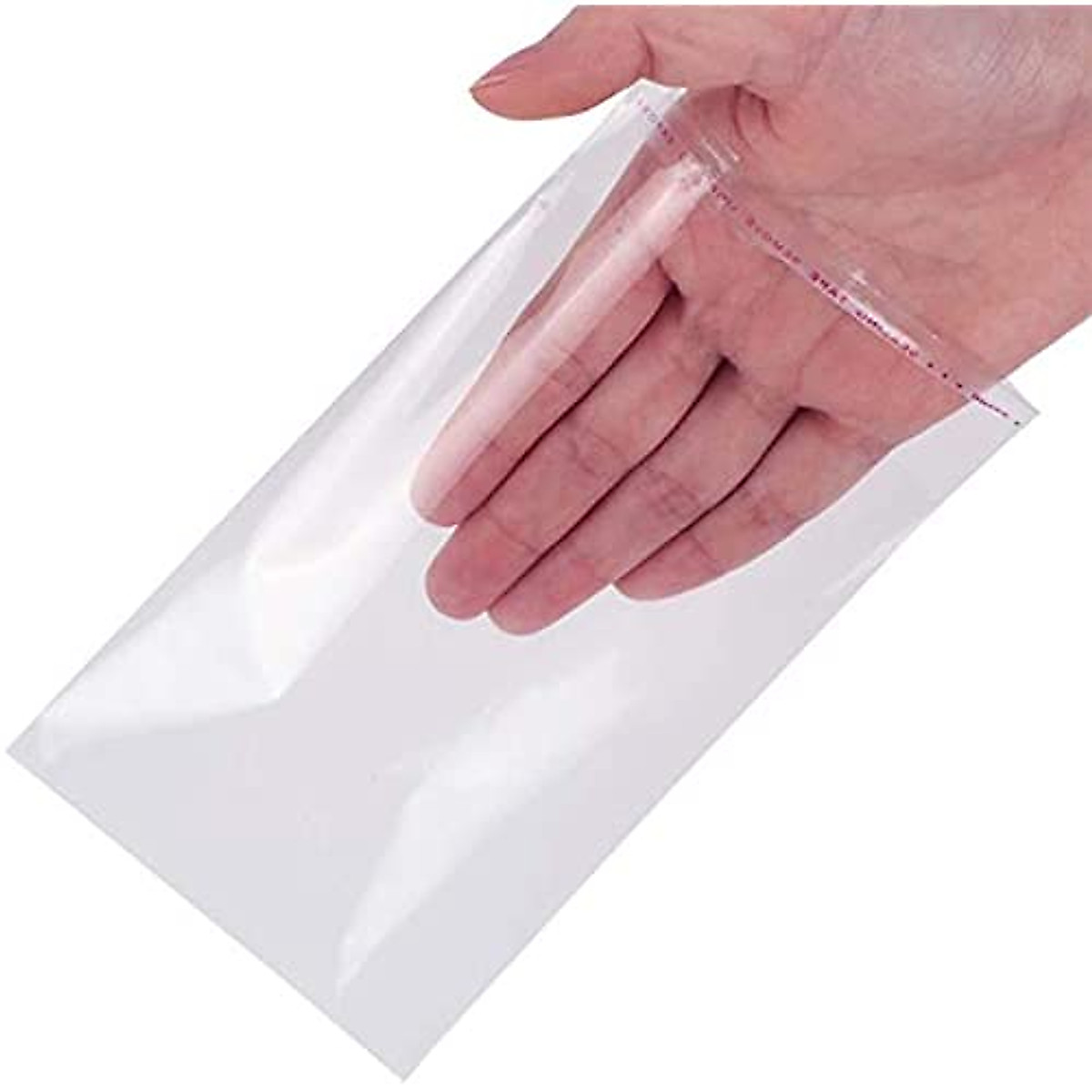 Vikeivty 120pcs 5×7 Inch Clear Resealable Cello Cellophane Bags, Self Sealing OPP Cello Bags for Bakery Cookies Decorative Wrappers