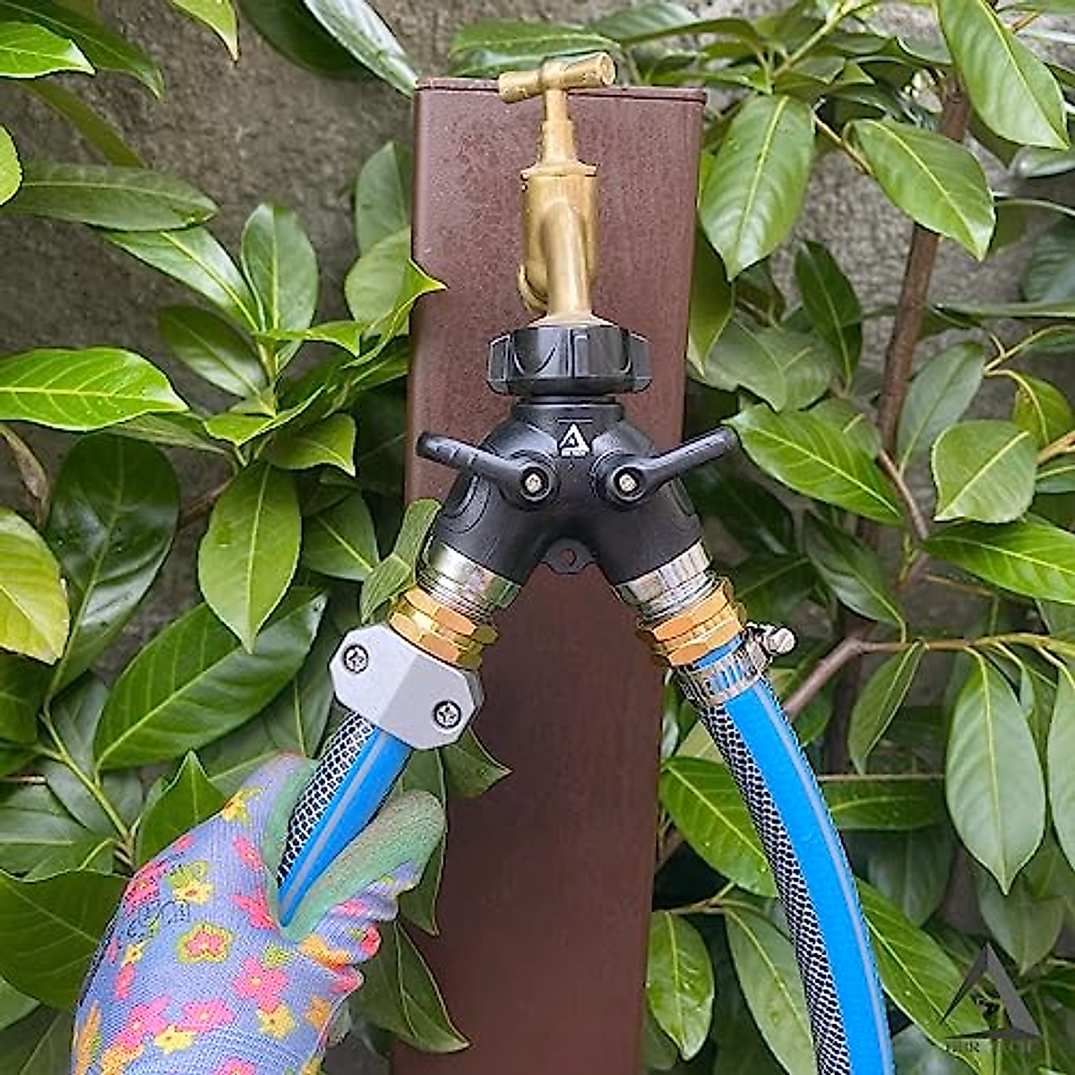 DBR Tech Garden Hose Repair Kit, Male and Female Solid Aluminum Alloy Connectors, Heavy-Duty Rust Resistant Coupler Supports High Water Pressure Systems, 1 Pack