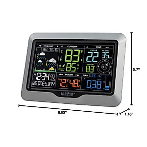 La Crosse Technology V40A-PRO-INT Wi-Fi Professional Weather Center, Silver