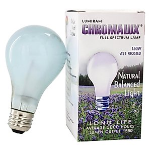 Lumiram 11150 - A21FR-150 Standard Daylight Full Spectrum Light Bulb