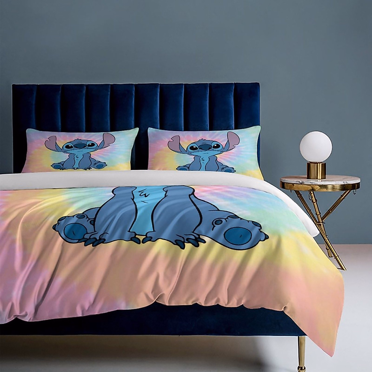 MSLuLa Cartoon Bed Duvet Cover Cute Kids Adults Bedding Sets Anime 3D Printed Lightweight 3 Pieces Comforter Cover Sets with 1 Duvet Cover and 2 Pillow Cases, Queen