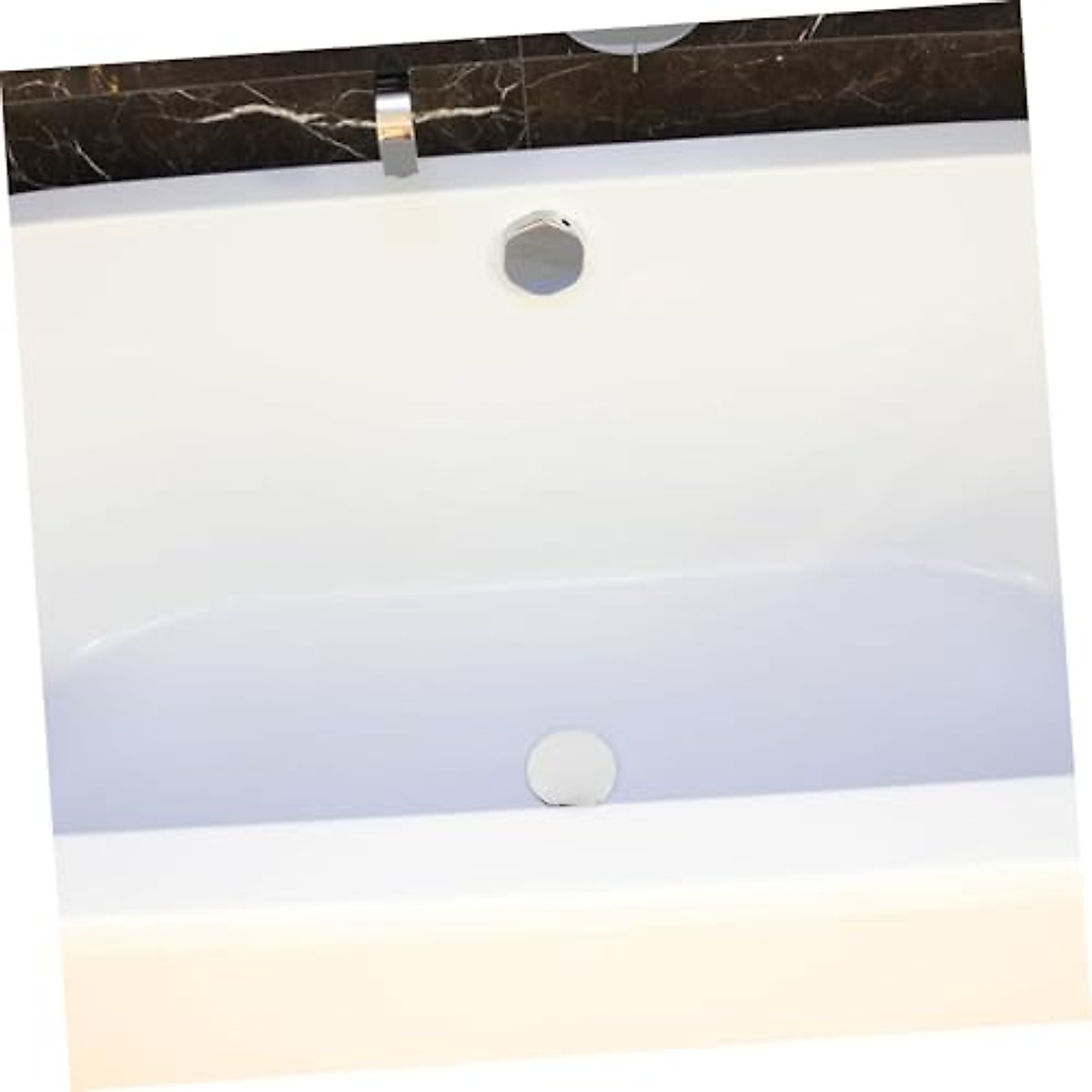 OSALADI Strainer Faucet Sprayer Faucet Hole Cover Drain Pipe Flume Bathtub Overflow Drain Covers Bath Tub Overflow Seal Splash Guard for Bathtub Kitchen Water Caps Sink Cover Silver Copper