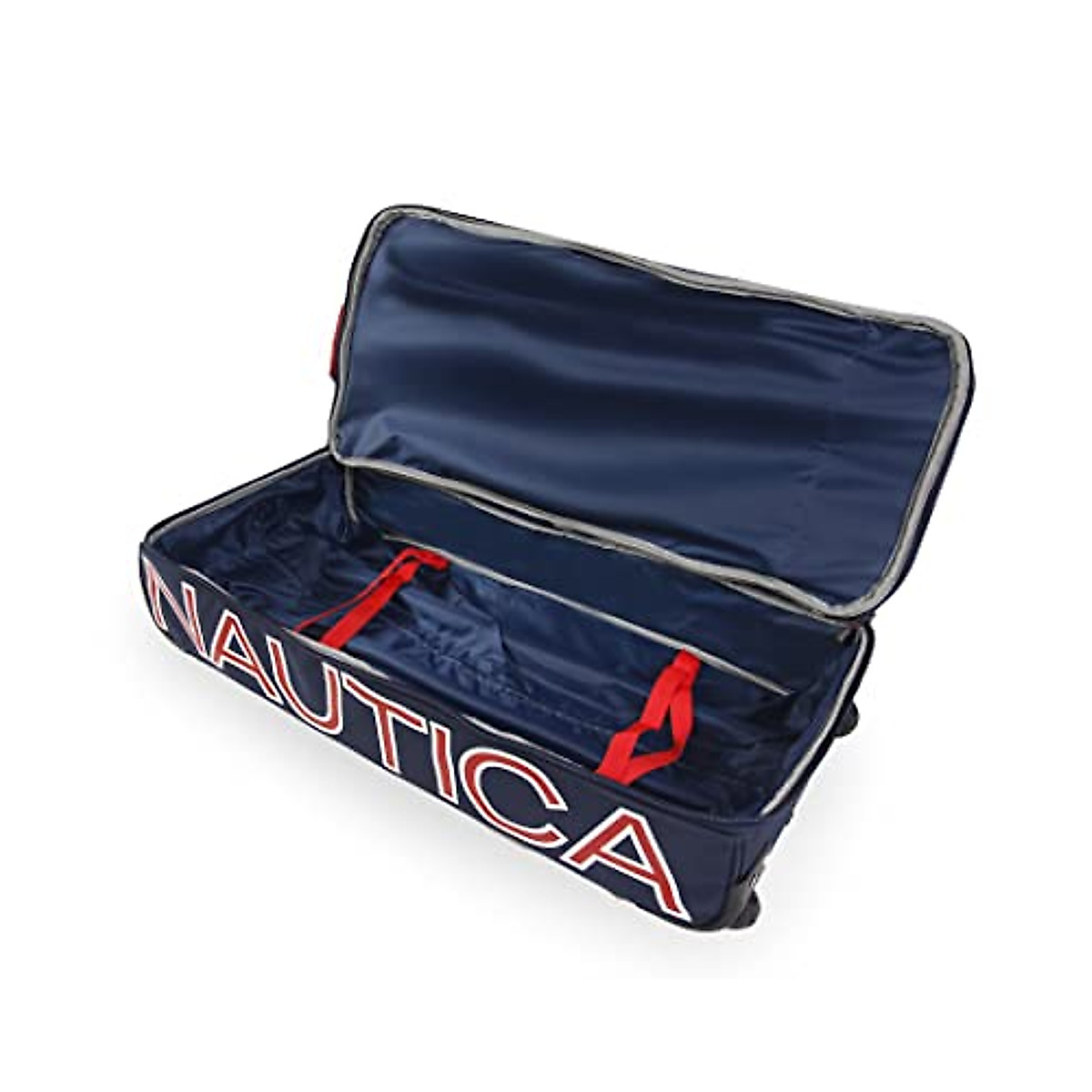 NAUTICA Submariner 30" Rolling Duffel, RED/Navy
