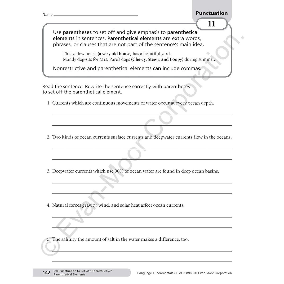 Language Fundamentals, Grade 6