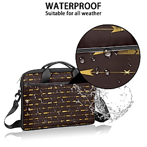 Ethnic Arrows Laptop Computer Bag Waterproof Shoulder Messenger Bag 13-15 inch Durable Laptop Tote Bag with Shoulder Strap Handle Lightweight Crossbody Briefcase