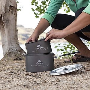 MSR Nonstick Ceramic Coated 2-Pot Camping Cook Set
