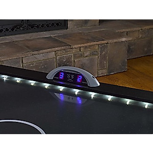 TRIUMPH SPORTS USA Lumen-X Lazer 6’ Interactive Air Hockey Table Featuring All-Rail LED Lighting and In-Game Music