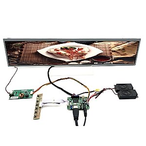Arcade Cabinet Advertising Screen Stretched Bar LCD and 24 inch 1920x360 with HDMI DHL Shipping