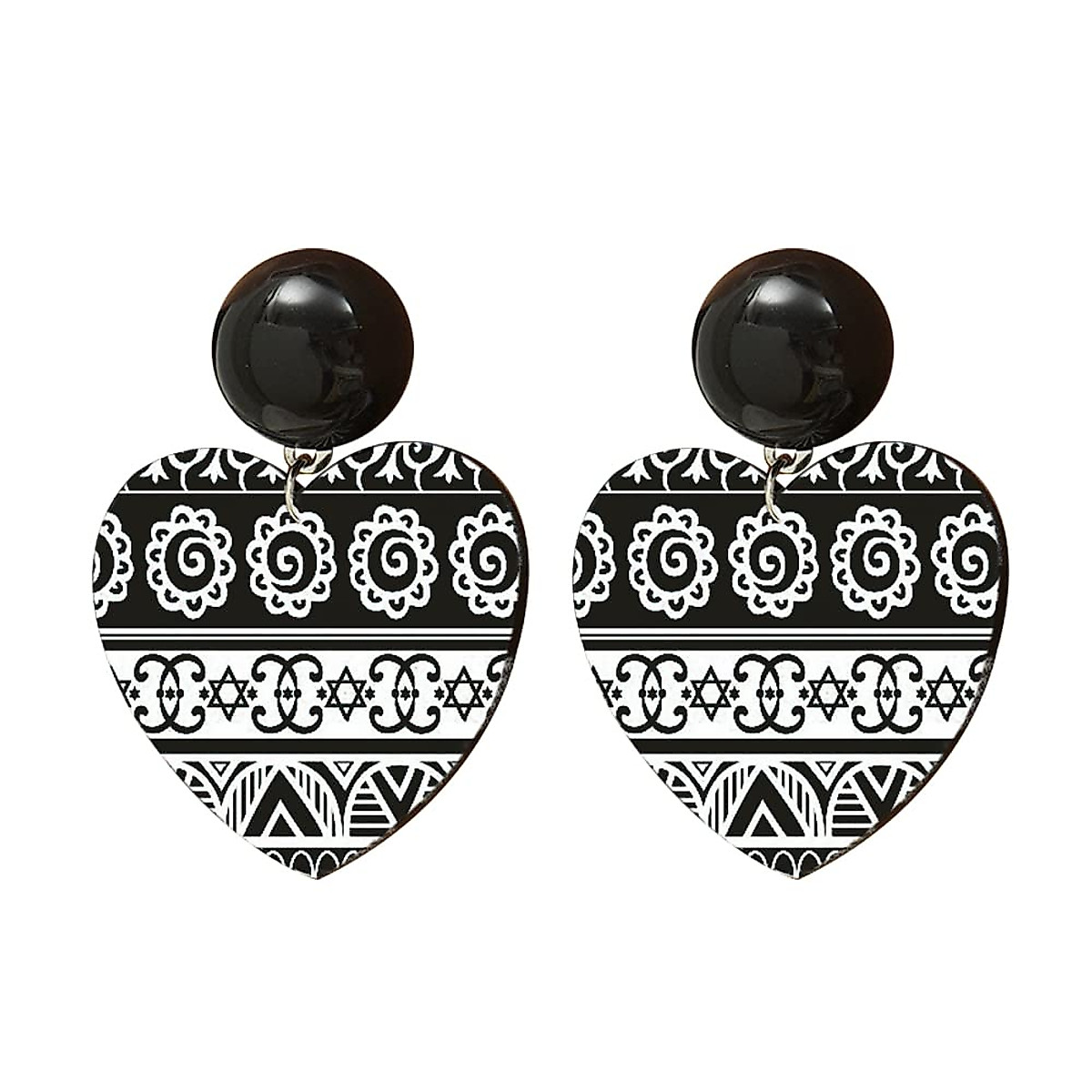 Silk Screen Stencils for Polymer Clay, Reusable Silkscreen Print Leaf Flower Polymer Clay Silkscreen Tool for Printing on Clay & Other Jewelry Clay Earrings Decoration