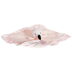Apricot Lamb Stuffed Animals Flamingo Security Blanket Infant Nursery Character Blanket Luxury Snuggler Plush Baby Lovey(Flamingo, 13 Inches)