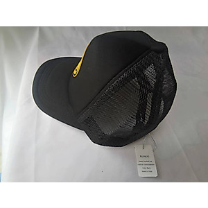 RUINUO Smile Face Baseball Cap Adjustable Trucker Hat Foam Mesh Back Hats