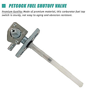 Fuel Petcock Gas Tank ON OFF Valve for Honda TRX350 TRX400 TRX420 Rancher TRX400 TRX450 TRX500 Foreman TRX500 Rubicon TRX650 Rincon TRX250 Recon TRX250EX with Replace # 16950-HN7-003 16950-HM8-003