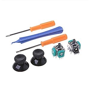 for Xbox One Controller 3D Analog Joysticks Replacement with Thumbsticks Cap Torx T8 T6 Screwdrivers Repair Tool