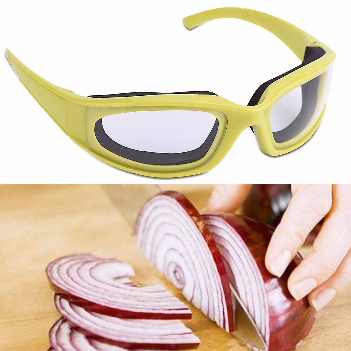 Onion Goggles Tears Onion Glasses Cutting Chopping Eye Protect Onion Cutting Goggles, Remove Fumes/Smoke/Steam/Vegetable Irritations, Cooking BBQ Kitchen Goggle for Cutting