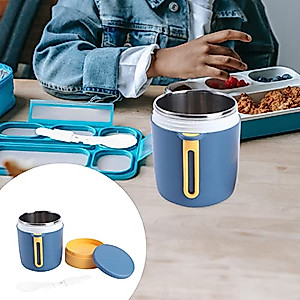 LIFKOME 450ml Food Stainless Steel Insulated Coffee Mug with Handle Double Wall Vacuum Travel Mug Food Jar Soup for Hot & Cold Foods Food Jar for Toddlers &