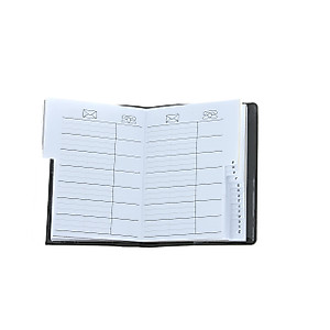 Lot of 2 Mini Vinyl Address Books 4" x 3" Phone Book K6885-01