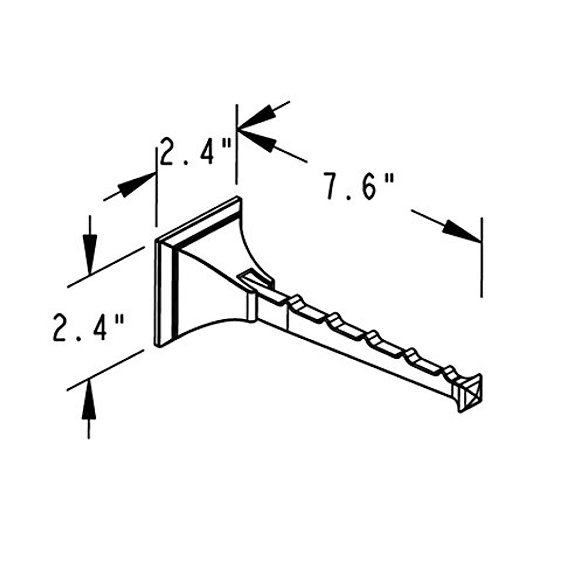 Ginger Cayden Valet Hook - 4917/PC - Polished Chrome
