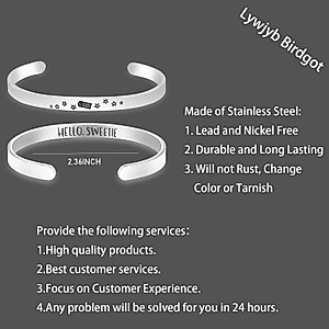 Lywjyb Birdgot Movie Inspired Gift Hello Sweetie Bracelet Valentine's Day Gift for Men Women (Hello Sweetie Dr Who CB)