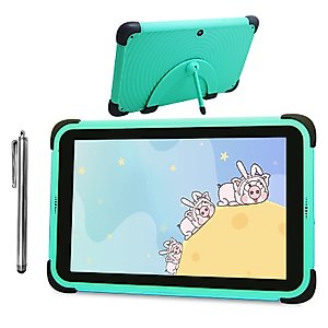 CWOWDEFU 8 HD Kids Pro Tablet Android 11 Tablet PC 2023 New Children's Tablet 32GB Kids Learning Tabletas Touchscreen Tablet for Kids (Green)