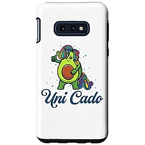 Galaxy S10e Uni Cado, Cute Avocado, Funny Unicorn, Guacamole, Vegan Case