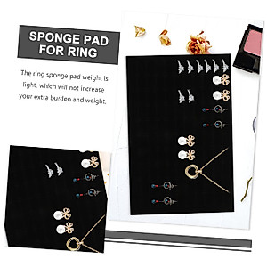 Alipis 20 pcs jewelry box pad foam jewelry pad jewelry inserts holder ring inserts pads showcase display trays jewelry display pads velvet jewelry tray inserts earrings sponge ring holder