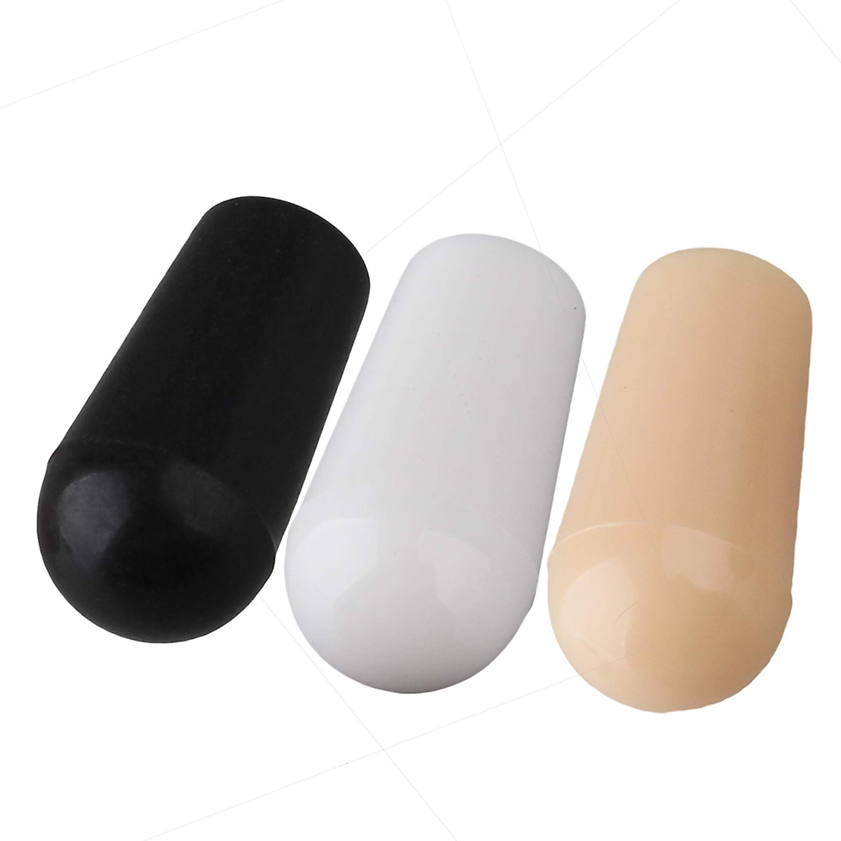 BQLZR Guitar Switch M3.5 Plastic 3 Way Toggle Switch Knob Caps with Threaded Inside for Electric Guitar Pack of 30