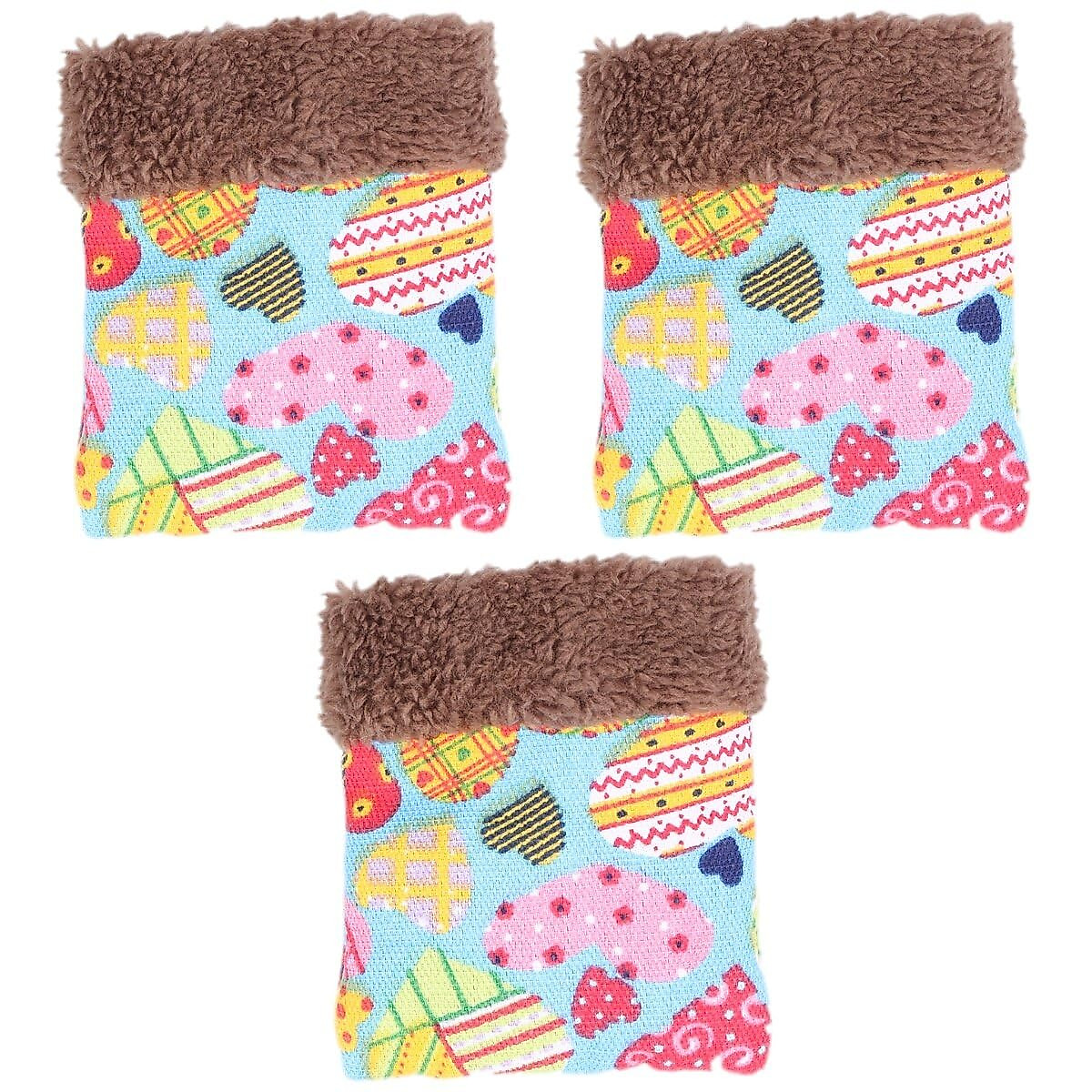 POPETPOP 3pcs Chinchilla Bedding Fleece Sleeping Bag Hamster Cage Bedding Guinea Pig Bed Pet Bed House Hamster Sleeping Bag Bed Linings Hug Cup Cotton Nest Mice Warm Mat Hamster House Bed