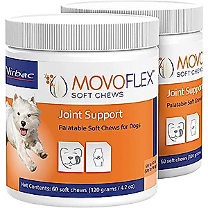 MOVOFLEX Joint Support Soft Chews for Dogs Small 120Count, Brown