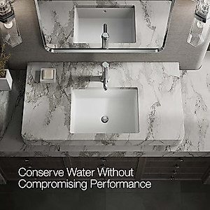 KOHLER 27000-4-CP Occasion Single-Handle Bathroom Faucet with Pop-Up Drain Assembly, One Hole Bathroom Sink Faucet, 1.2 gpm, Polished Chrome