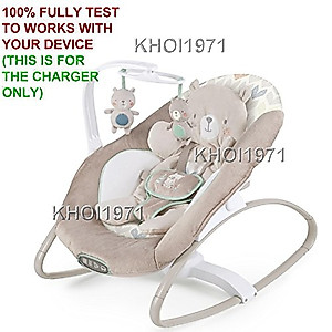 KHOI1971 8-FEET Wall AC Power Adapter Compatible with 10901 Ingenuity Smartsize Gliding Swing & Rocker Taylor Teddy Baby Charger AC Adapter NOT Created or Sold by Ingenuity